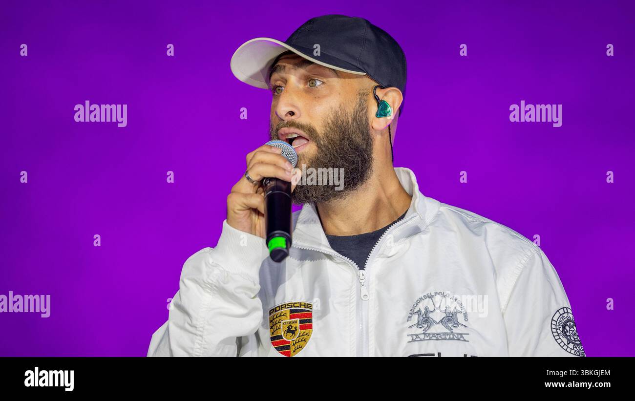 Nimo bei seinem Auftritte am 20.06.2025 auf dem Heroes Festival in ...