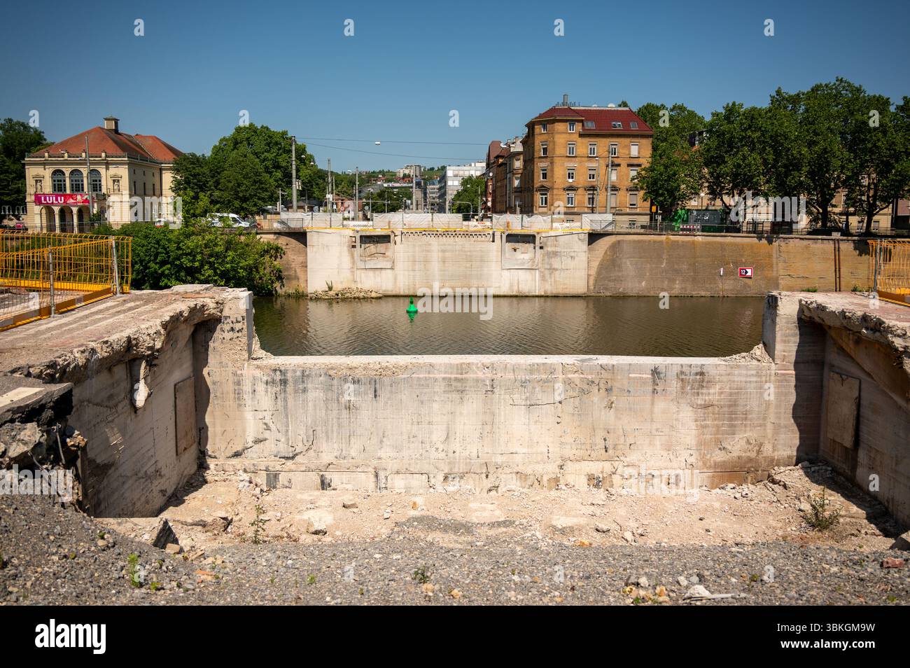 Demolished Bridge in Stuttgart Germany Stock Photo - Alamy