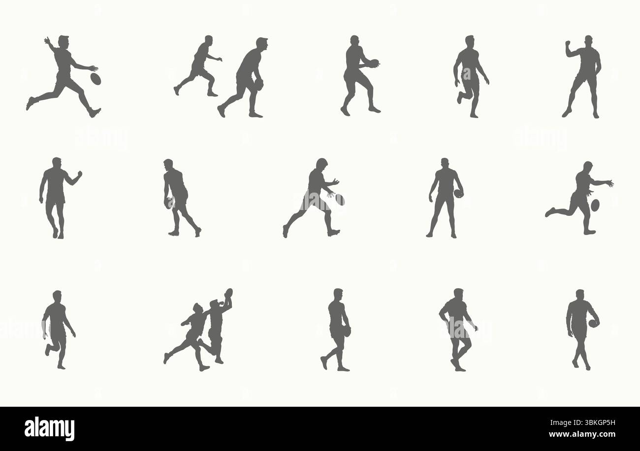 Australian football vector hi-res stock photography and images - Alamy