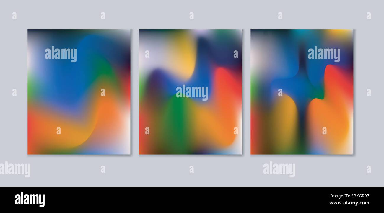 A vivid gradient mesh background featuring a full spectrum of rainbow ...