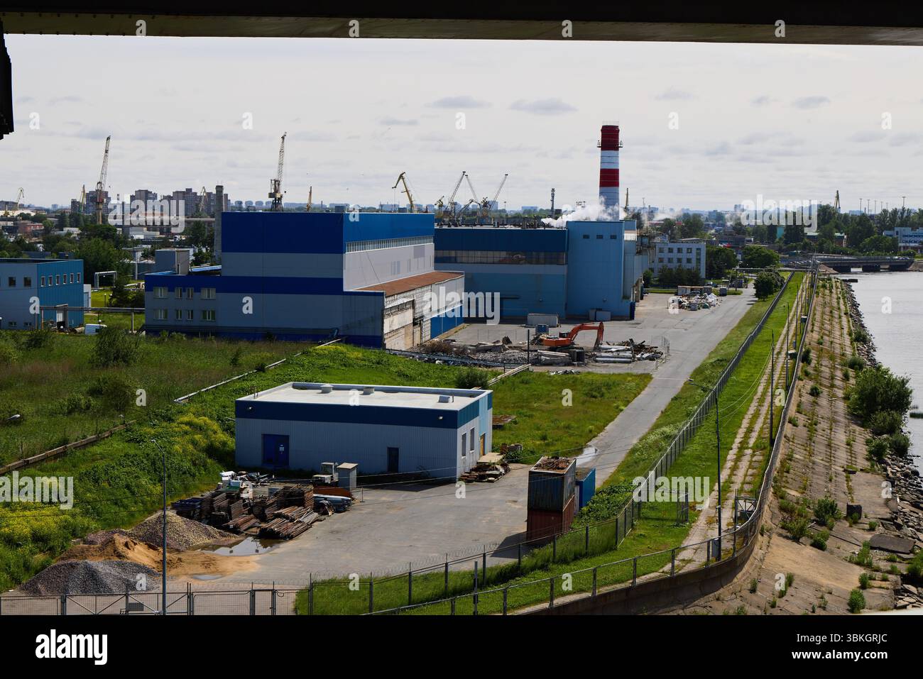 Large industrial complex featuring prominent hi-res stock photography ...