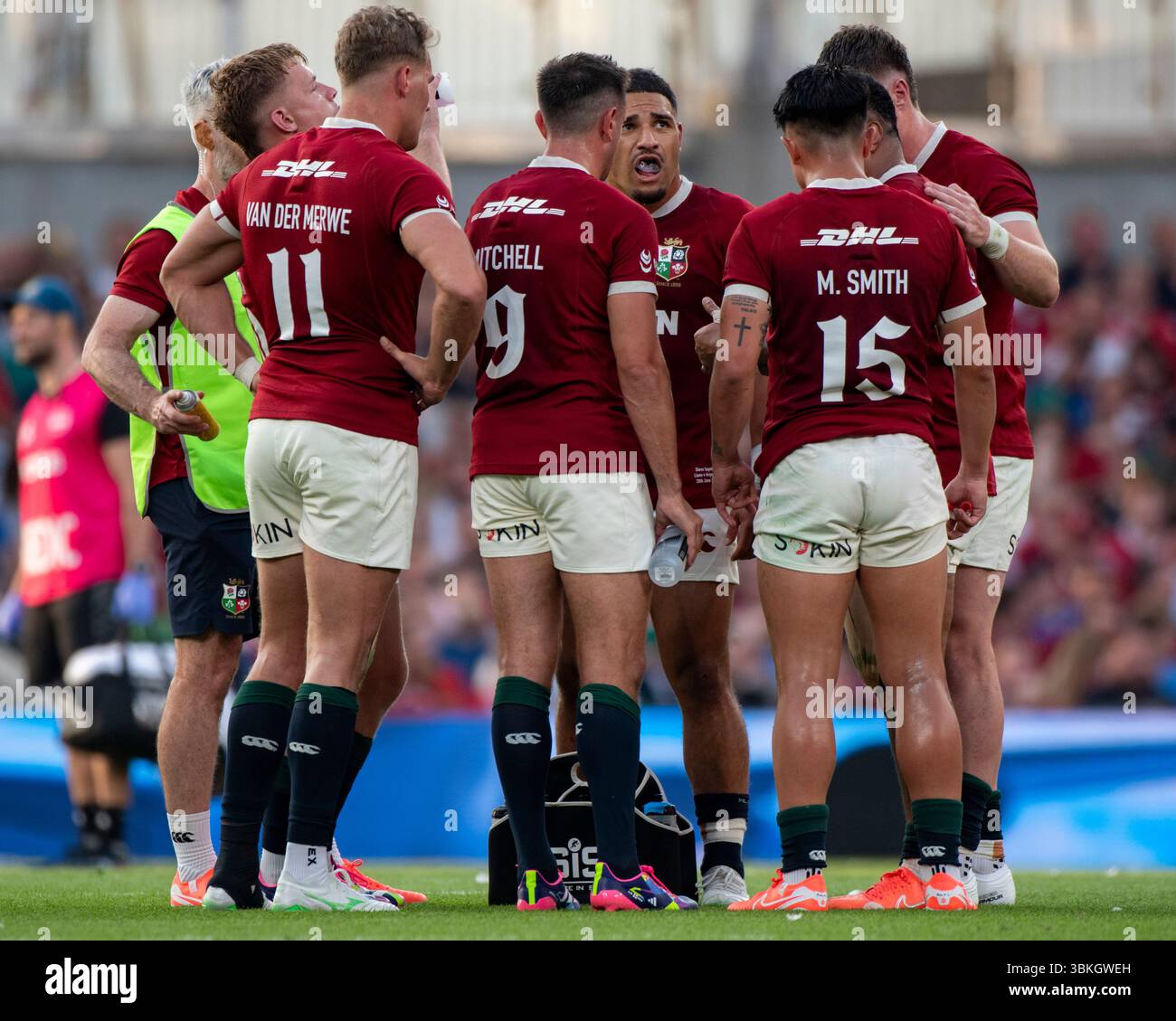 Ireland. 20th June, 2025. The Lions players during the Lions 1888 Cup ...