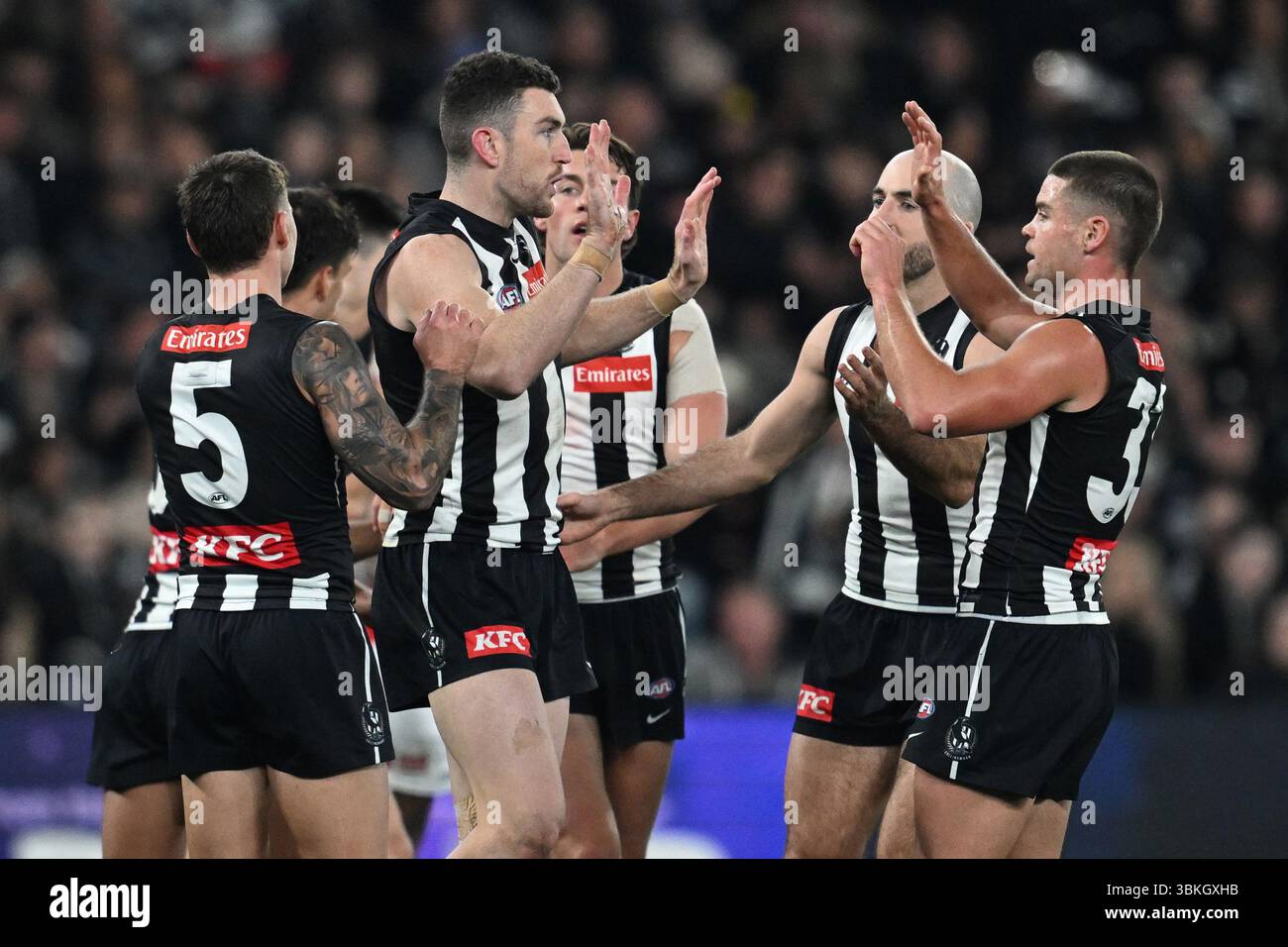 Melbourne, Australia. 21st June, 2025. Daniel McStay of Collingwood ...