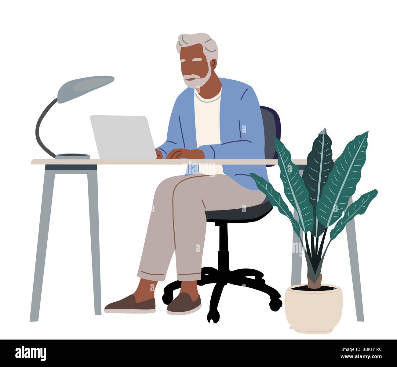 Senior remote Stock Vector Images - Alamy