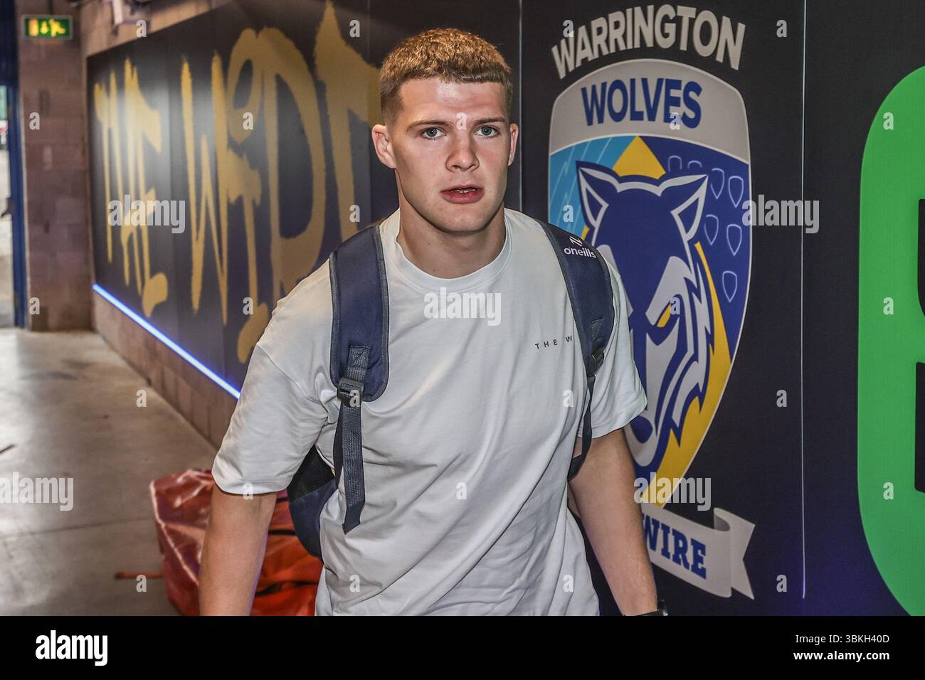 Warrington, United Kingdom, 21st June 2025. Jake Thewlis of Warrington ...