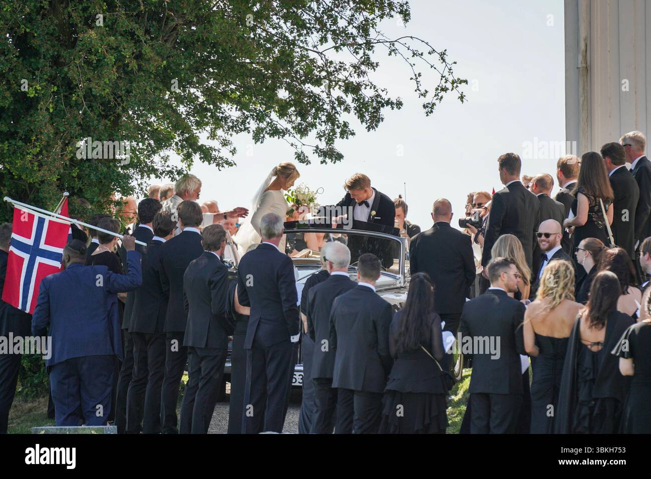 Oslo 20250621. Martin Ødegaard and Helene Spilling got married in ...