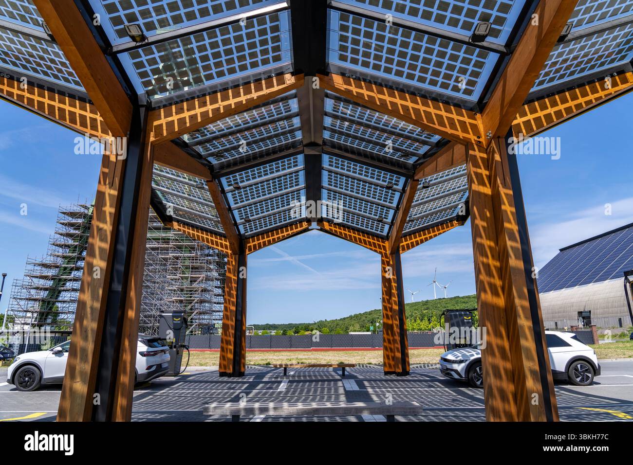 Electric charging station on the site of the former Lohberg coal mine ...