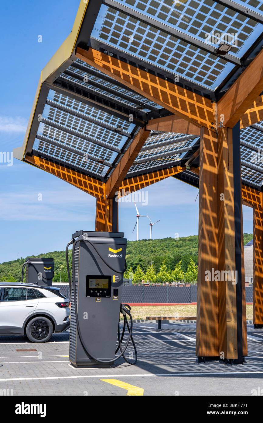 Electric charging station on the site of the former Lohberg coal mine ...
