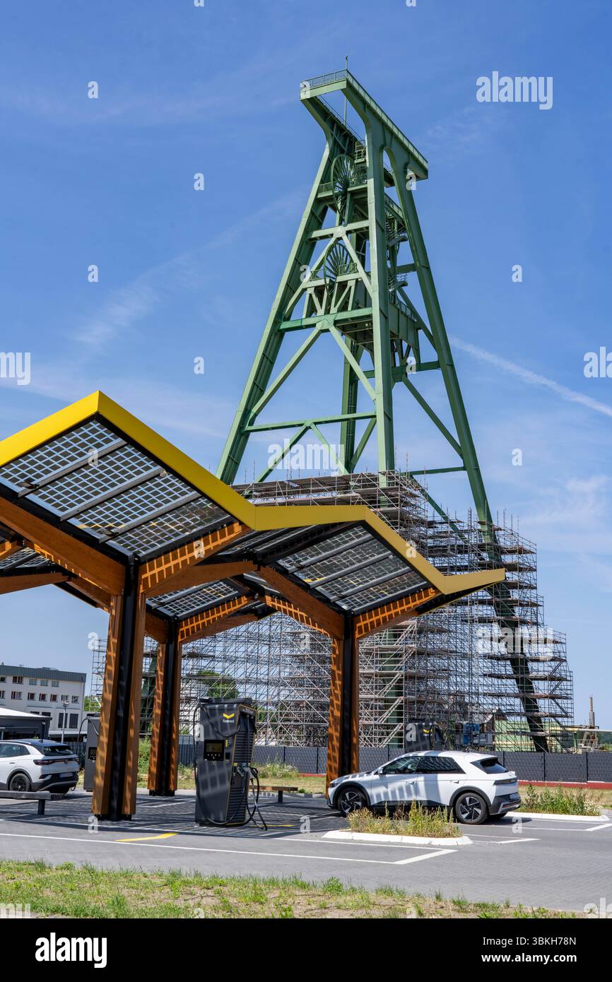 Electric charging station on the site of the former Lohberg coal mine ...