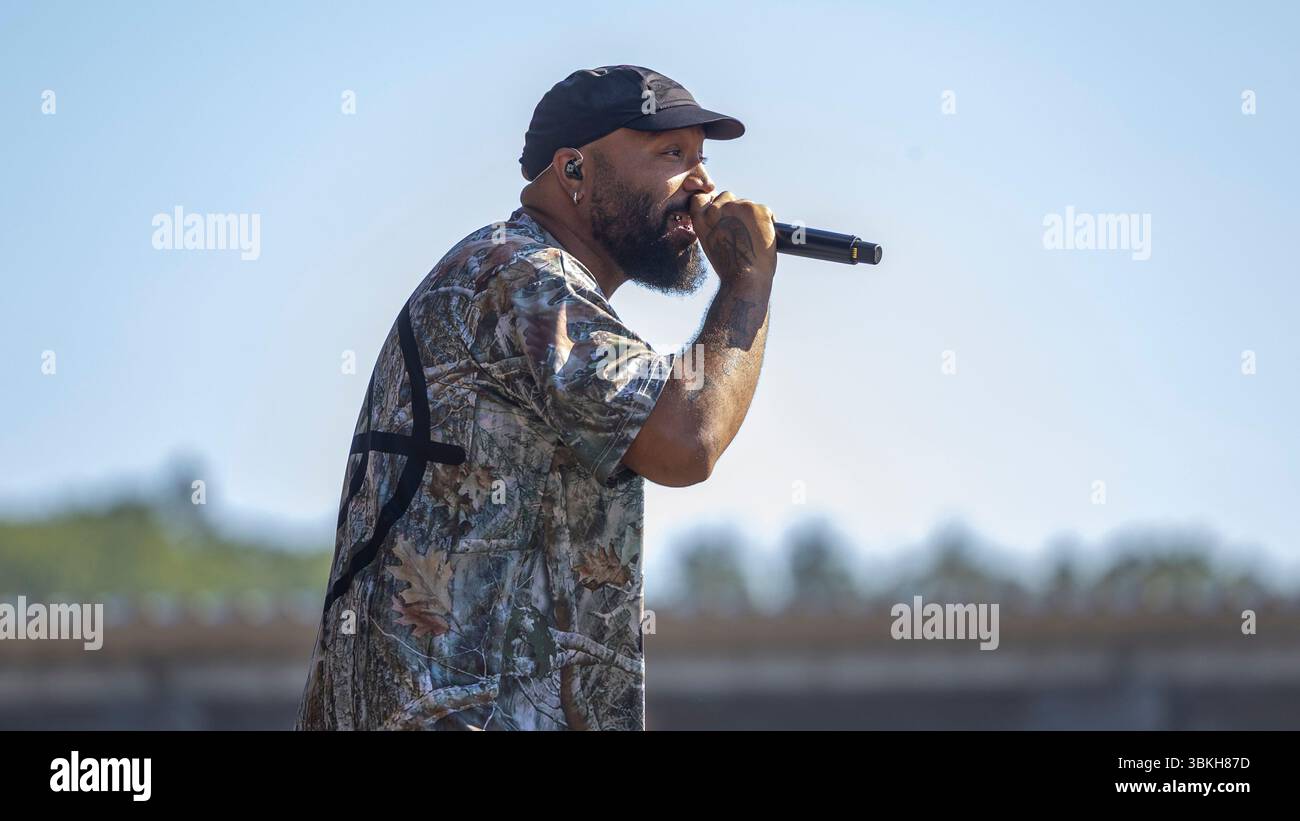 Geiselwind, Ger. 20th June, 2025. OG Keemo bei seinem Auftritte am 20. ...