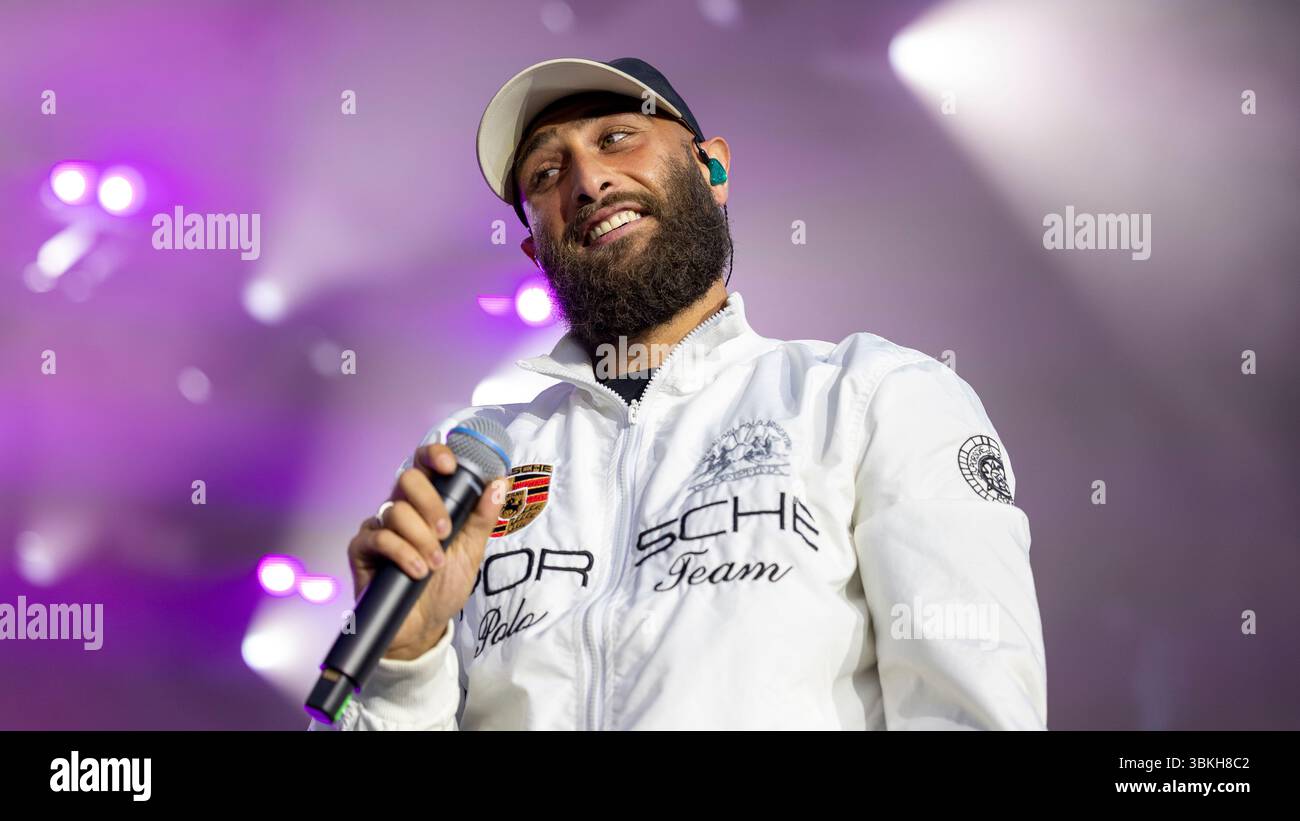 Geiselwind, Ger. 20th June, 2025. Nimo bei seinem Auftritte am 20.06. ...