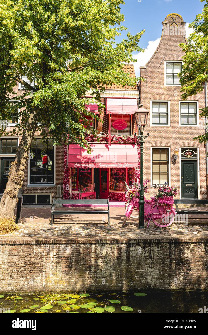 Pink candy store in the center of Edam, The Netherlands. June 15, 2025 ...