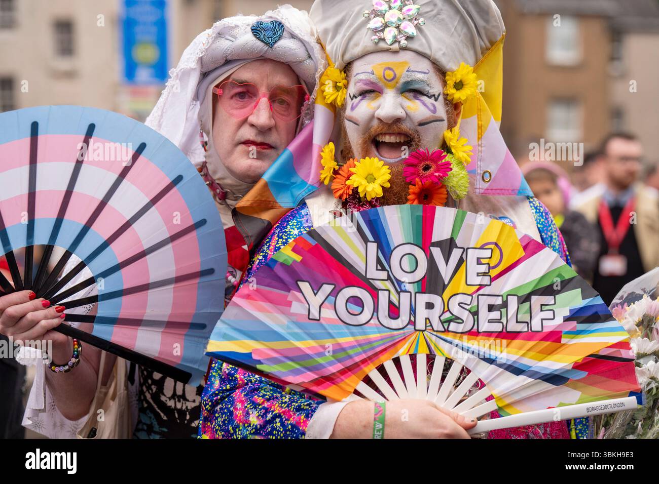 People take part in the Pride Edinburgh 2025 parade through Edinburgh ...