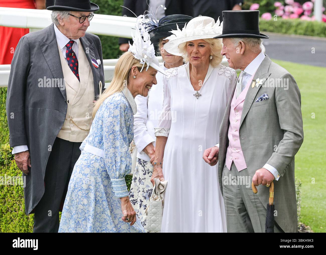 Ascot, Berkshire, UK. 20th June, 2025. King Charles and Queen Camilla ...