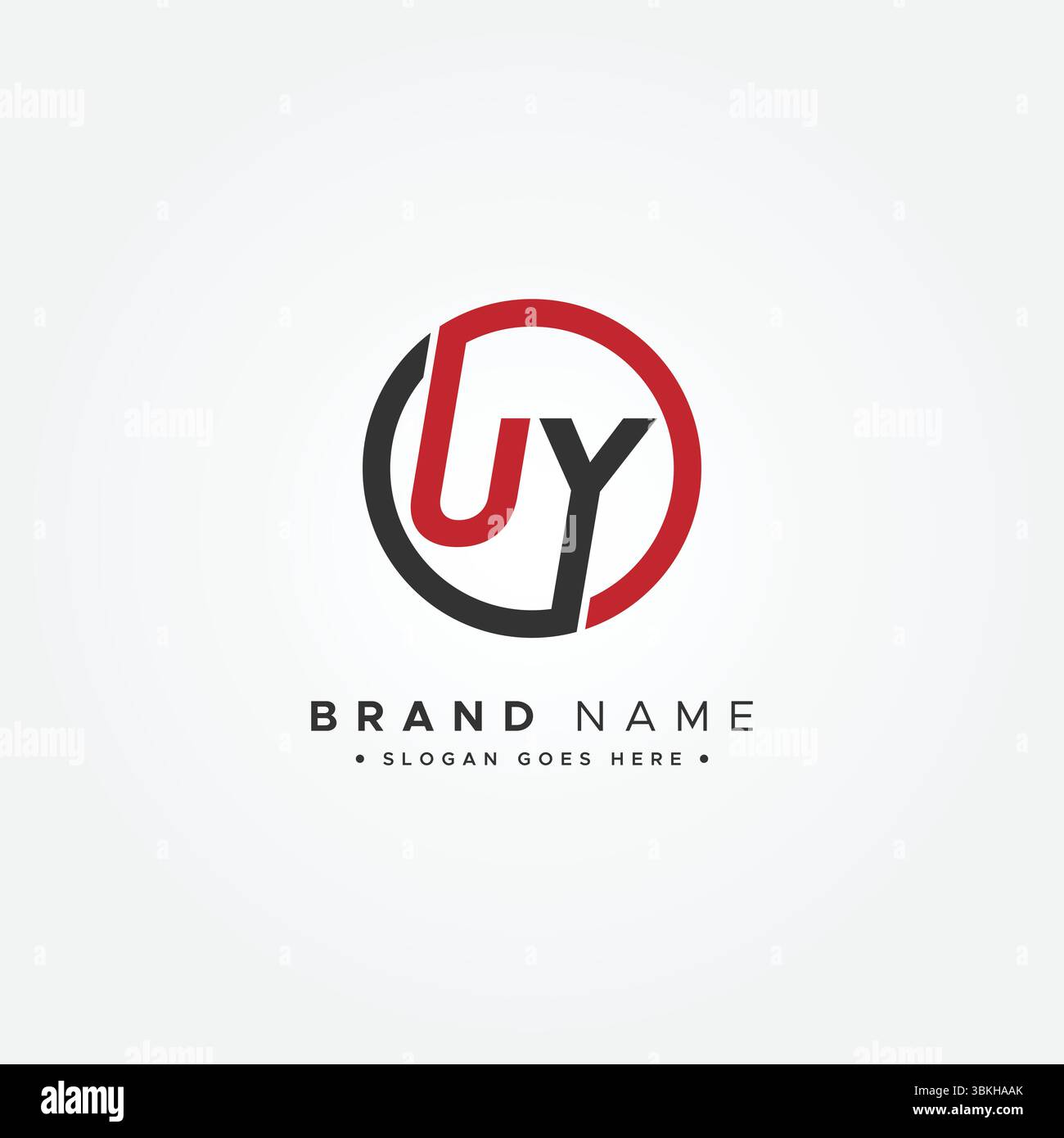 Abstract Letter UY Logo - Initial Monogram Template for Alphabet U and ...