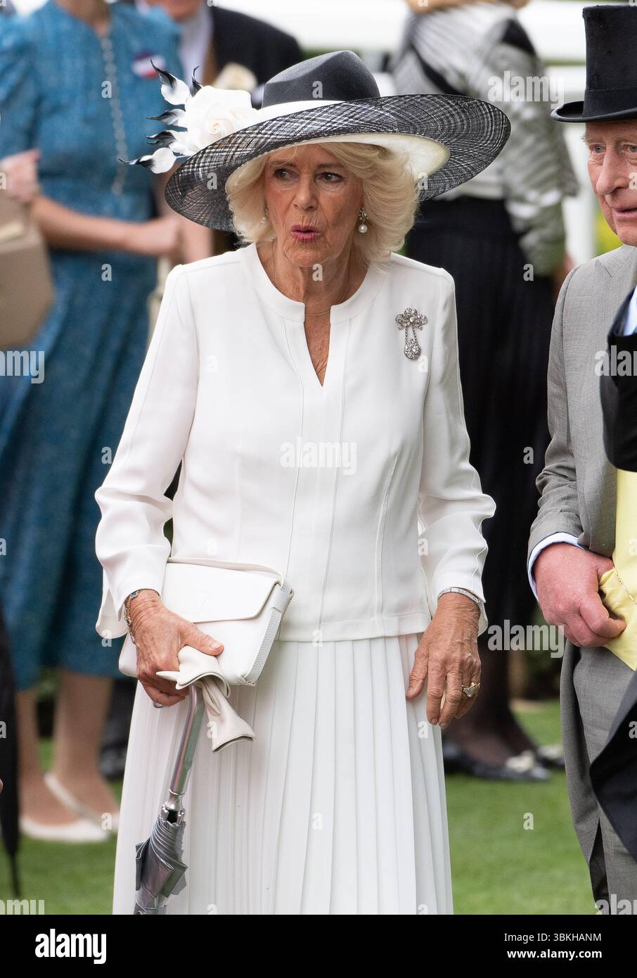 Ascot, Berkshire, UK. 21st June, 2025. The King and The Queen attended ...