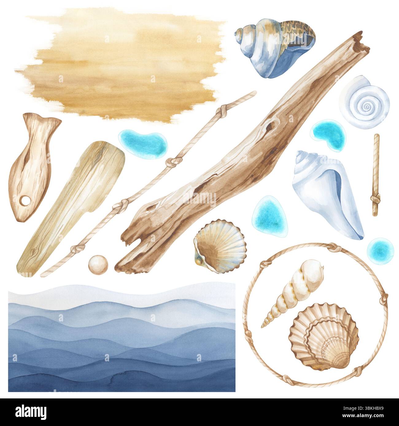 Ocean beads Cut Out Stock Images & Pictures - Alamy