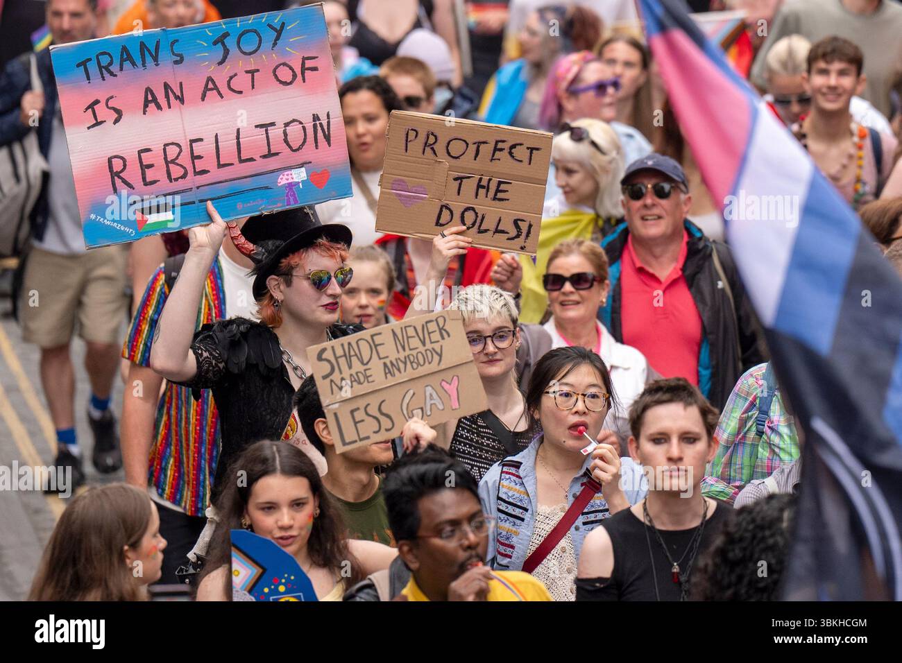 People take part in the Pride Edinburgh 2025 parade through Edinburgh ...