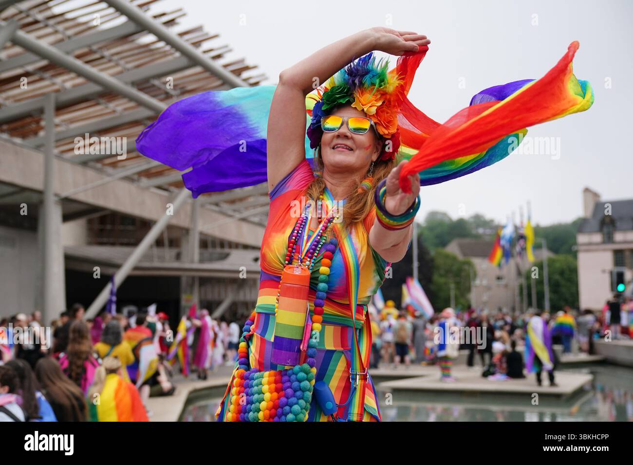 People take part in the Pride Edinburgh 2025 parade through Edinburgh ...