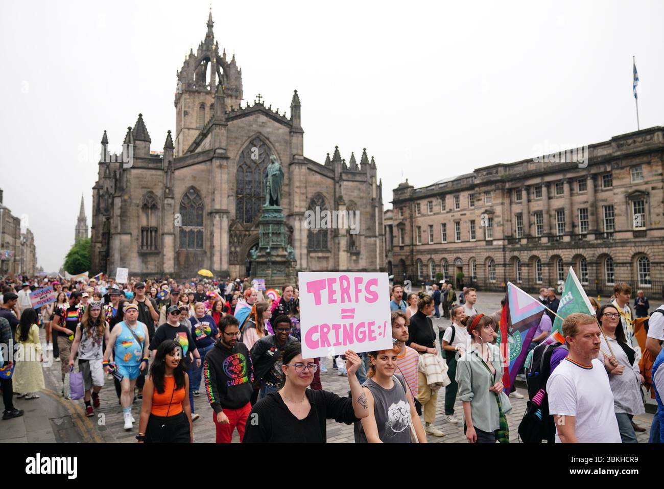People take part in the Pride Edinburgh 2025 parade through Edinburgh ...