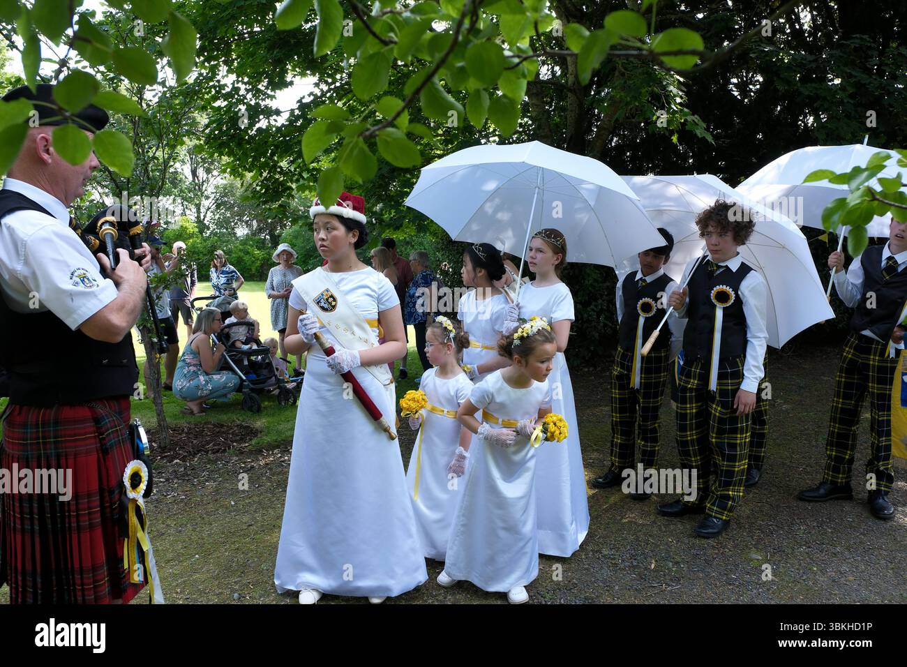 Melrose, UK. 21st June, 2025. Melrose Festival 2025, Tour of Ceremonies ...