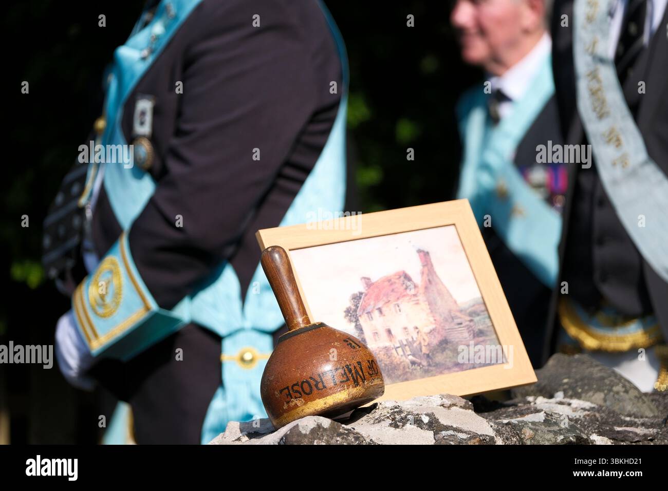 Melrose, UK. 21st June, 2025. Melrose Festival 2025, Tour of Ceremonies ...