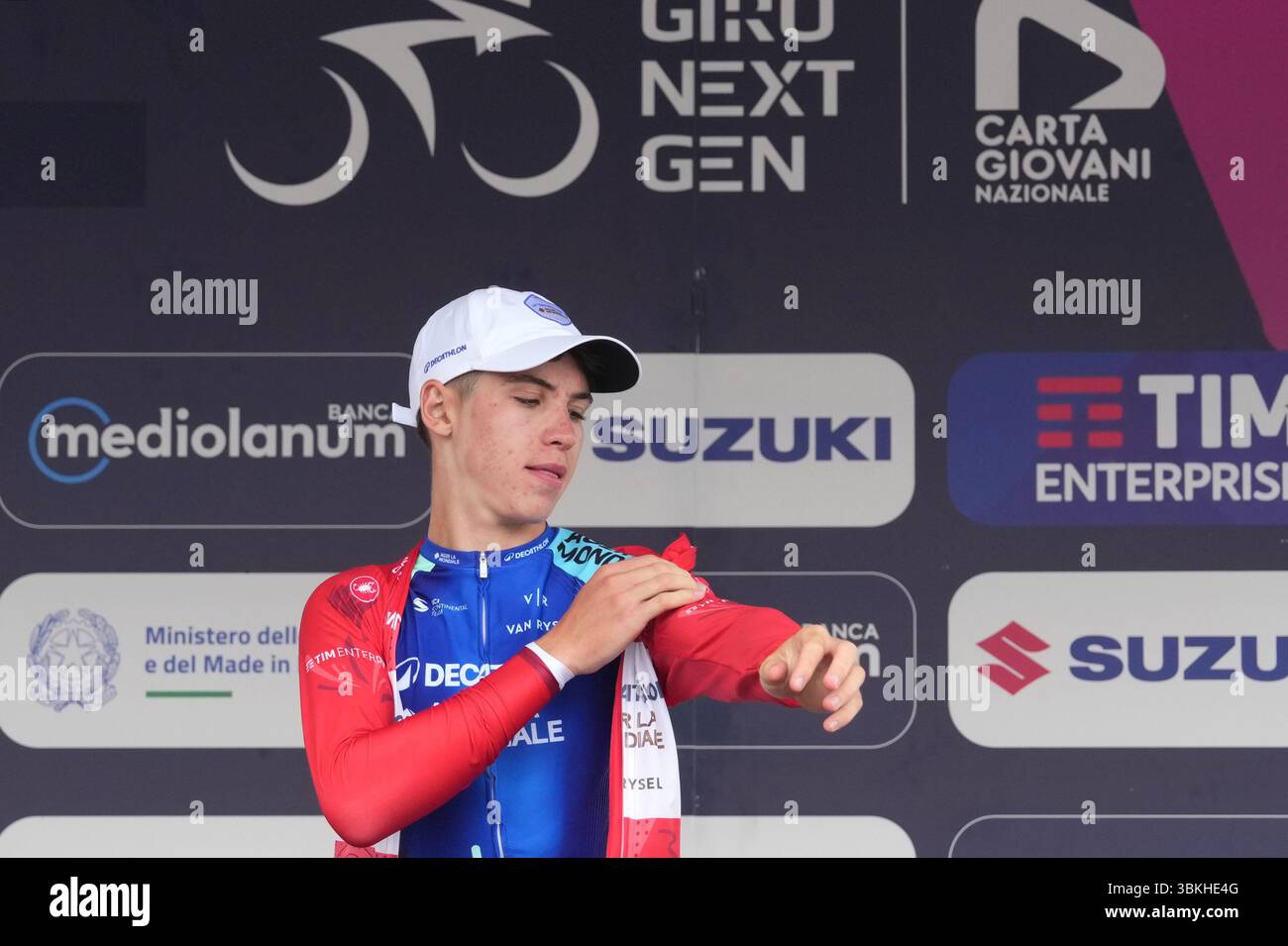 Prato Nevoso, Italia. 21st June, 2025. Aubin Sparfel Decathlon AG2R La ...