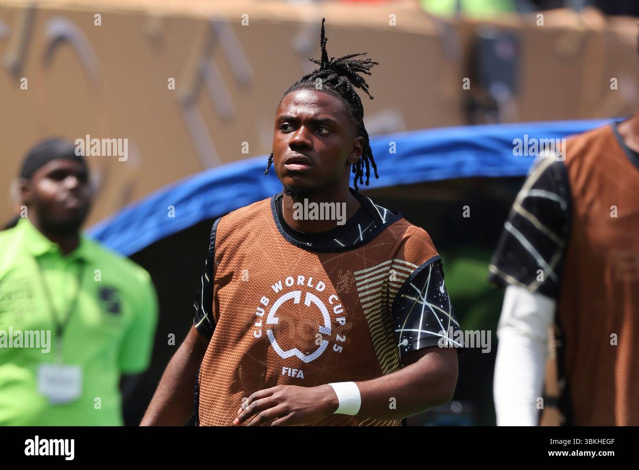 PHILADELPHIA, PA - JUNE 20: Romeo Lavia #45 of Chelsea F.C. warms up during the FIFA Club World ...