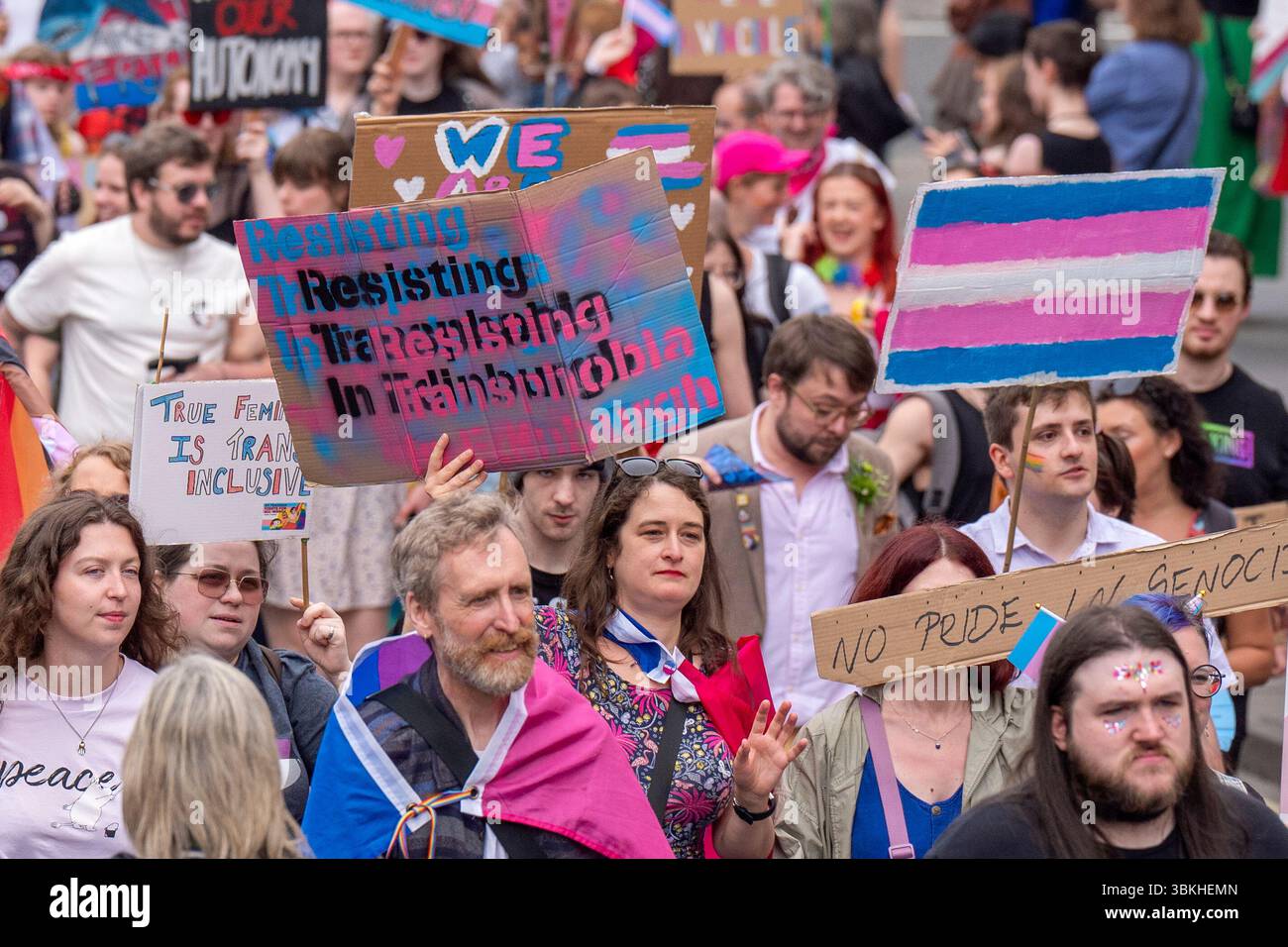 People take part in the Pride Edinburgh 2025 parade through Edinburgh ...