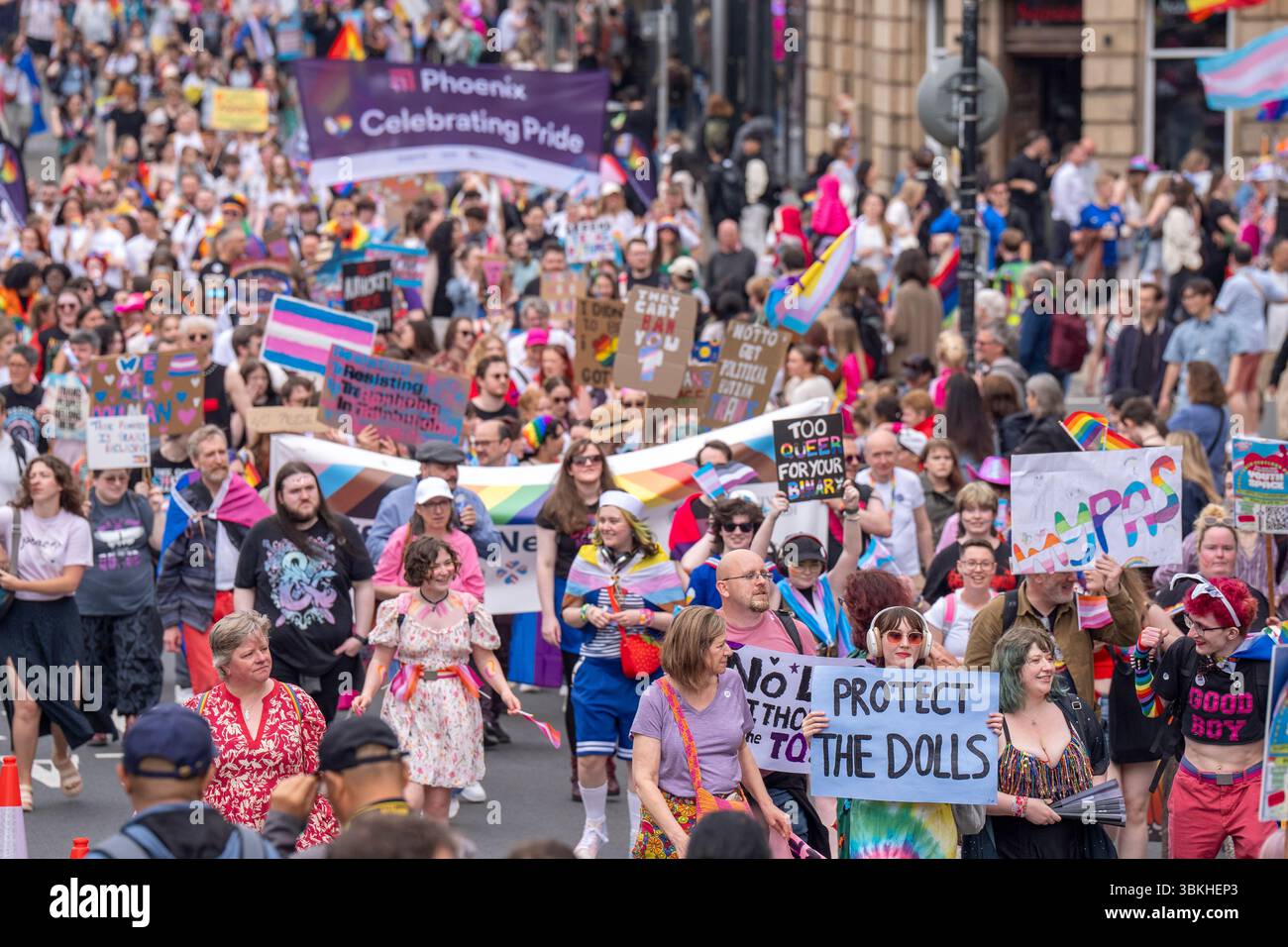 People take part in the Pride Edinburgh 2025 parade through Edinburgh ...