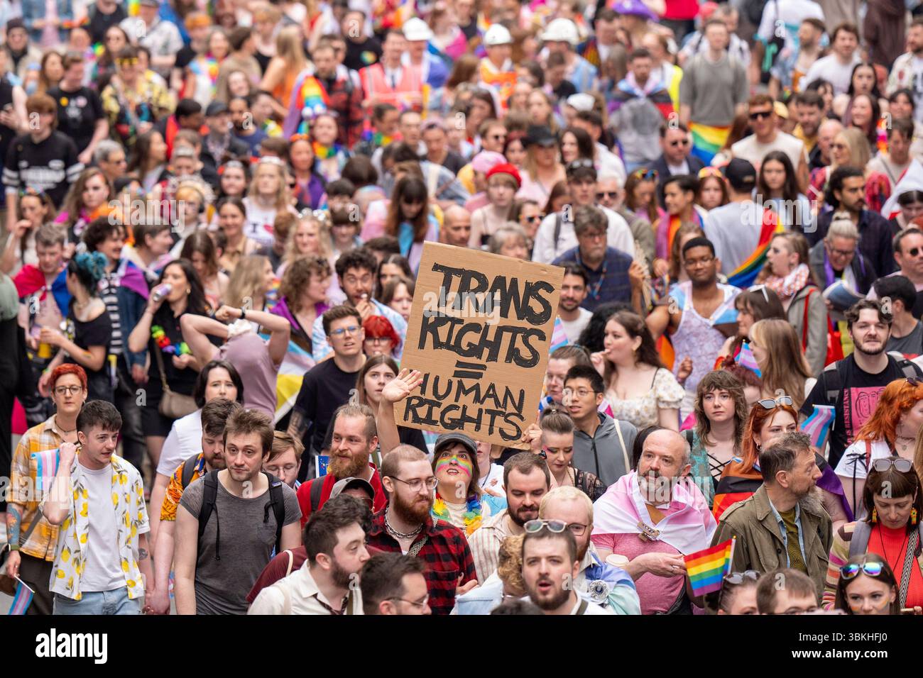 People take part in the Pride Edinburgh 2025 parade through Edinburgh ...