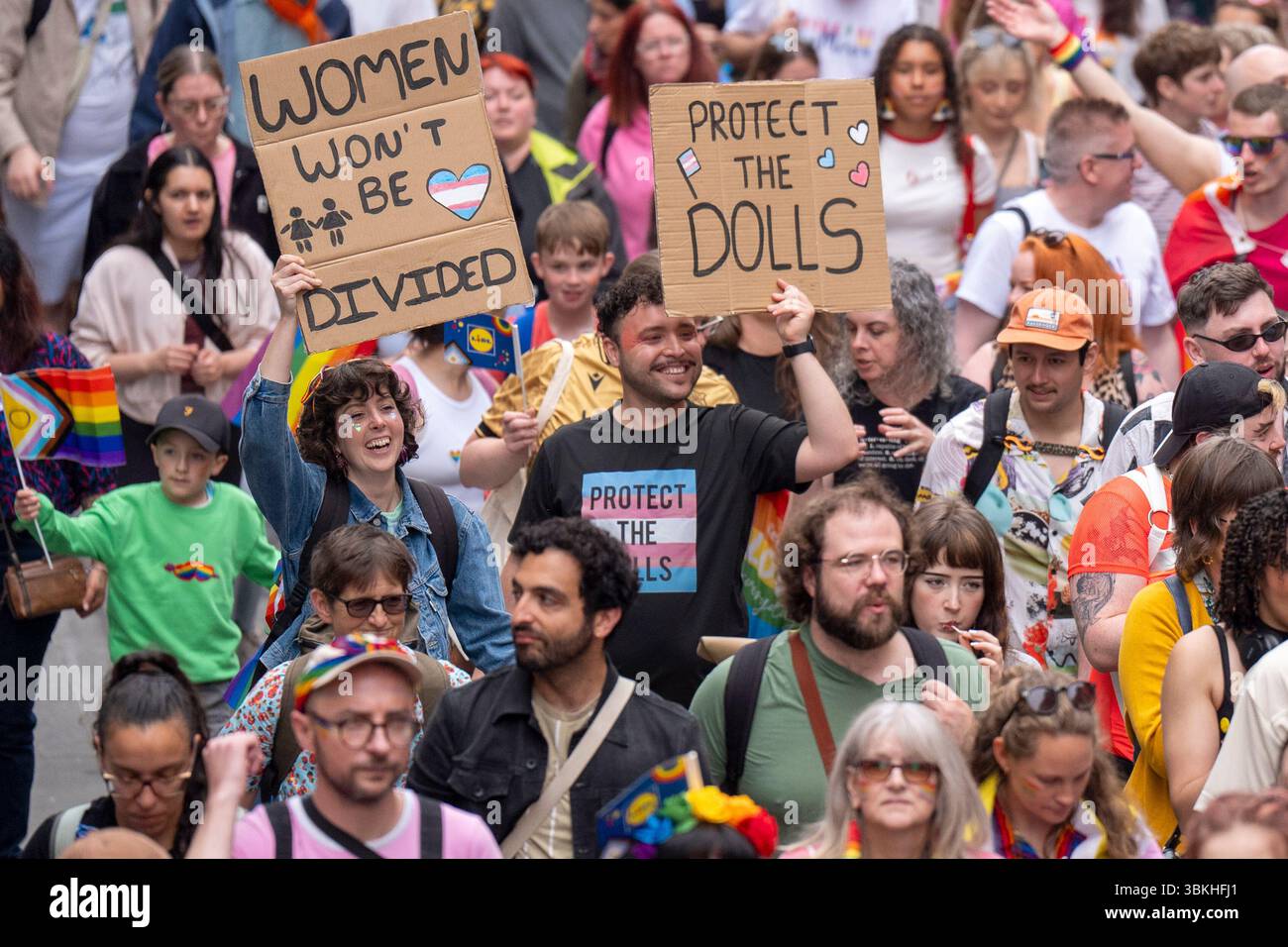 People take part in the Pride Edinburgh 2025 parade through Edinburgh ...