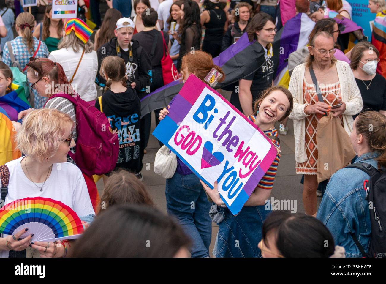 People take part in the Pride Edinburgh 2025 parade through Edinburgh ...