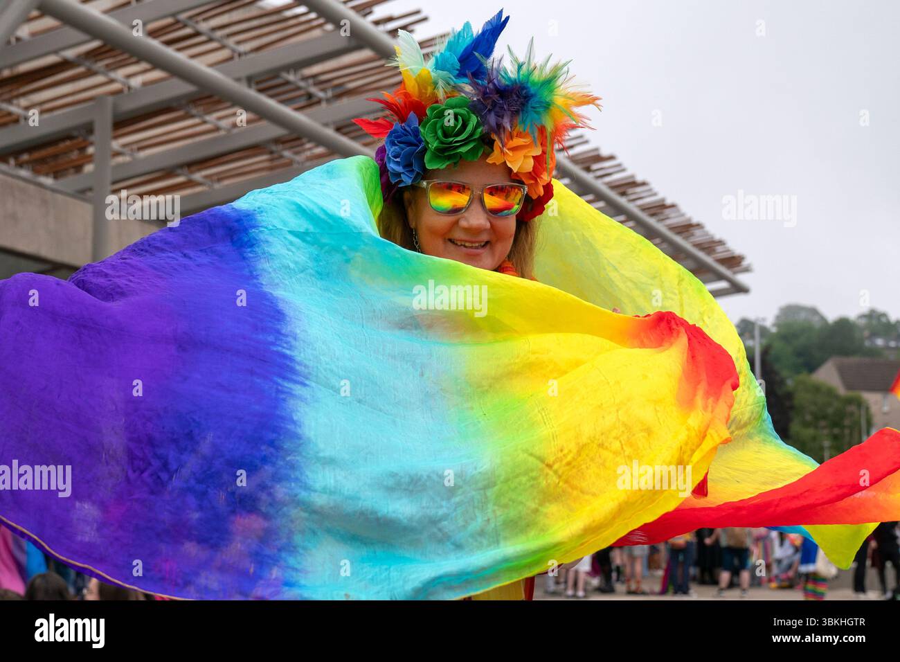 People take part in the Pride Edinburgh 2025 parade through Edinburgh ...