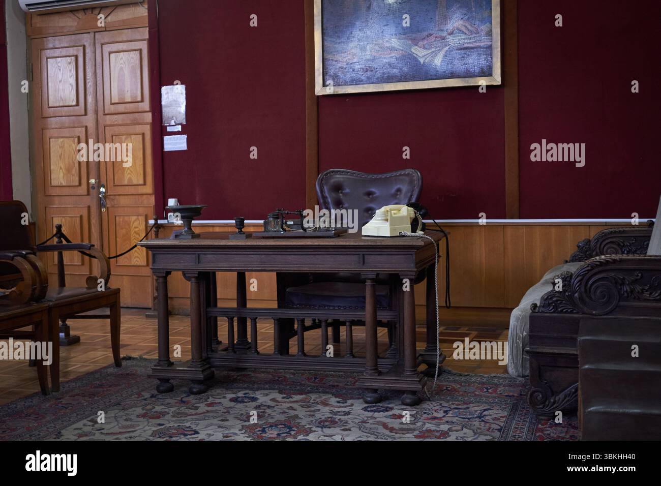 Georgia – December 15, 2024 Gori - Interior view of a stalin museum ...