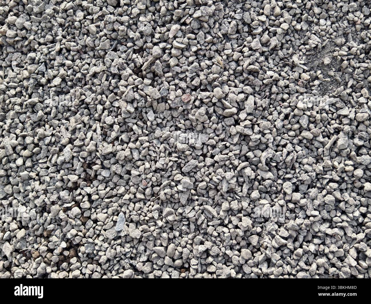 Close-Up of small sized Crushed Gravel for Construction Use Stock Photo ...