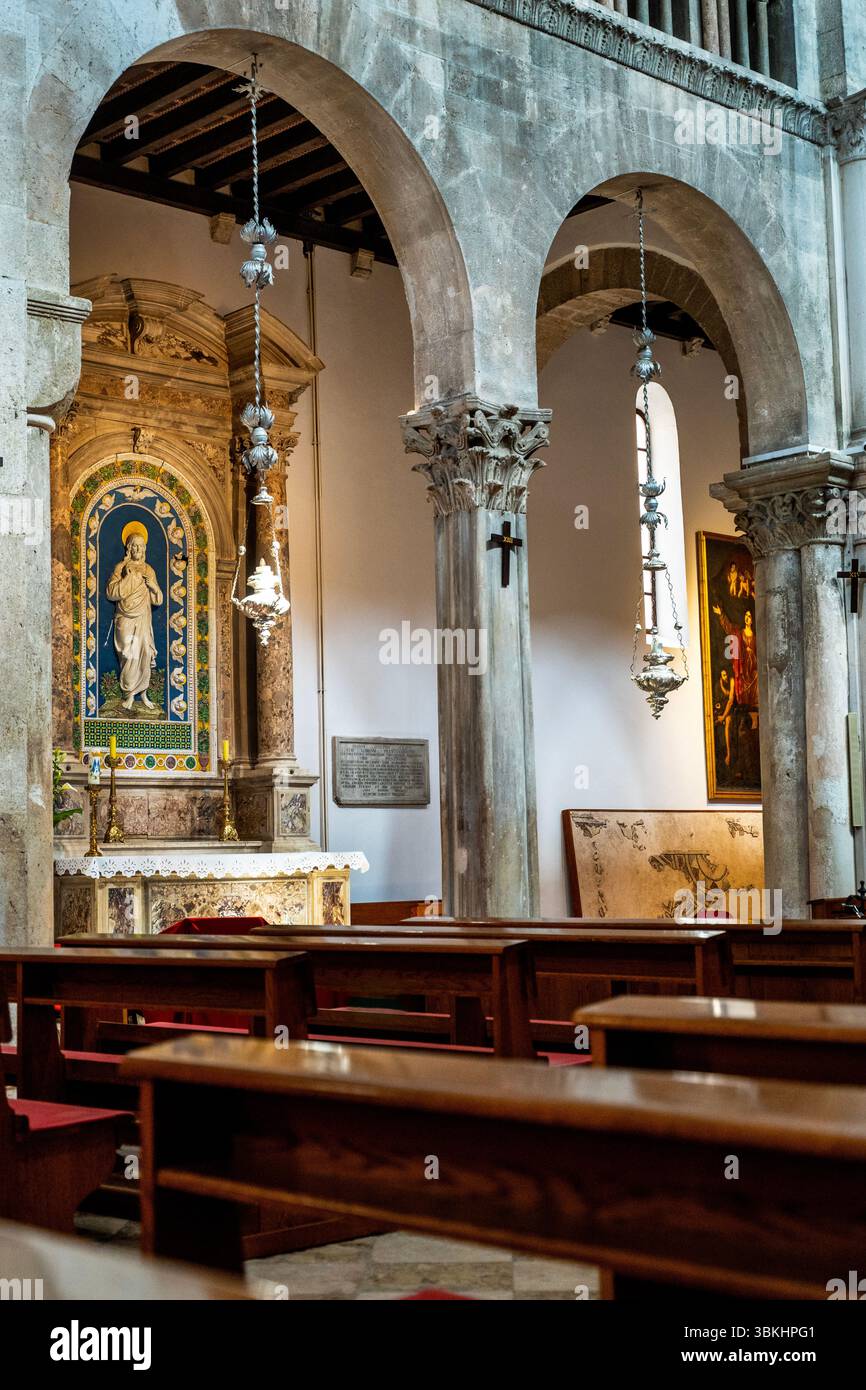 Altar in the Saint Anastasia's Cathedral in Zadar, Croatia Stock Photo ...