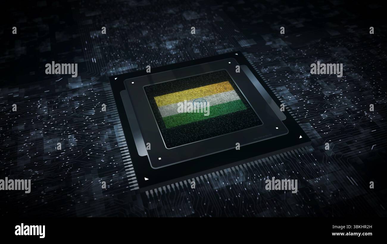 Flag india on cpu hi-res stock photography and images - Alamy