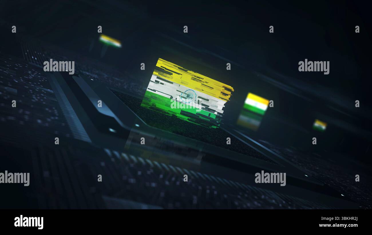 Flag india on cpu hi-res stock photography and images - Alamy