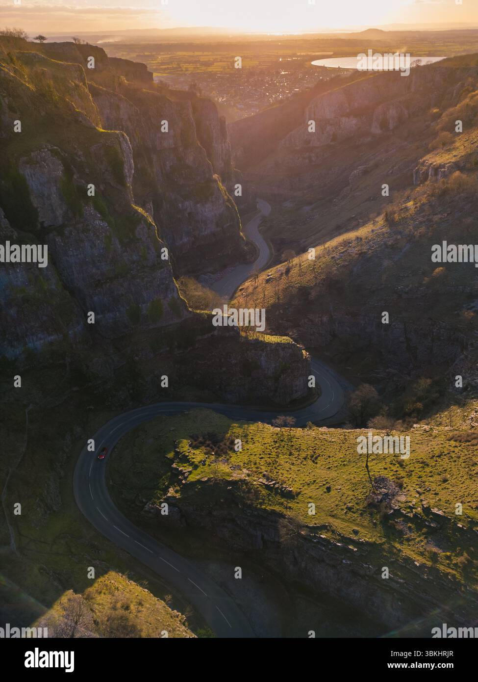 Cheddar gorge winding road hi-res stock photography and images - Alamy