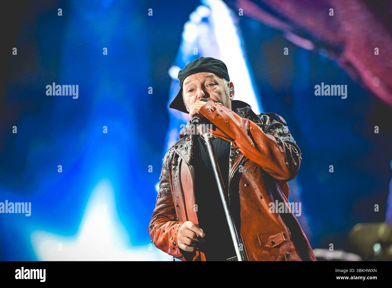 Napoli, Italy. 16th June, 2025. 6/16/2025 Italian singer Vasco Rossi ...