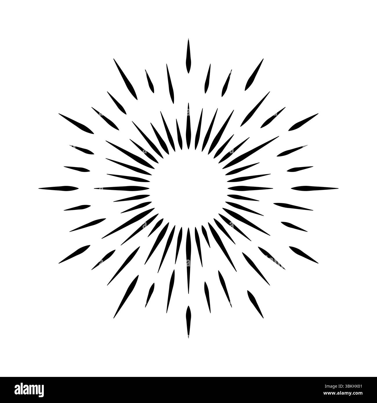 The sun, the sun's rays in vintage style on a white background. Solar ...