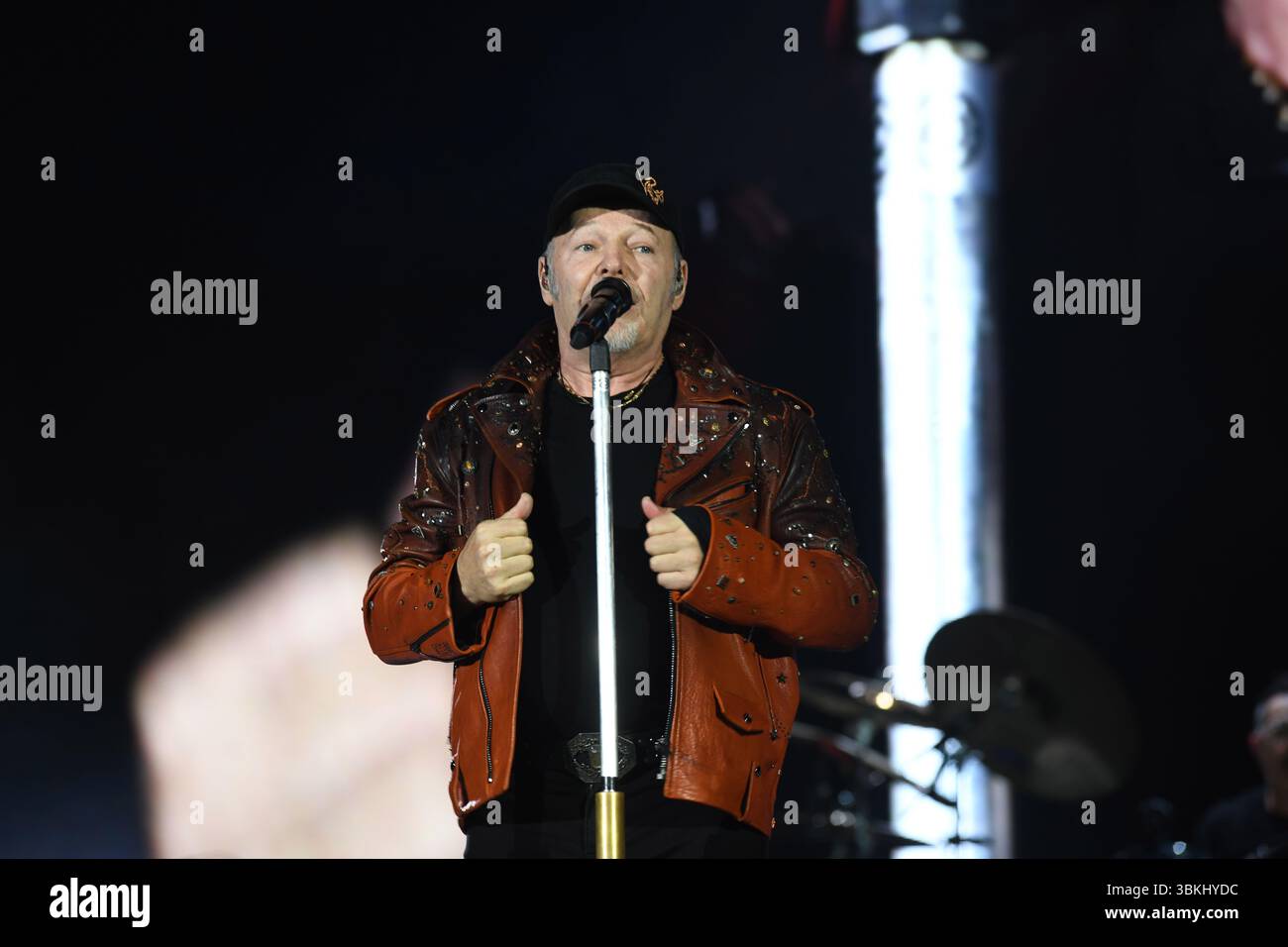 Naples, Italy. 17th June, 2025. 6/17/2025 Italian singer Vasco Rossi ...