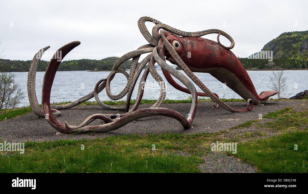 The fishing village of Glover's Harbour, Newfoundland (formerly known ...