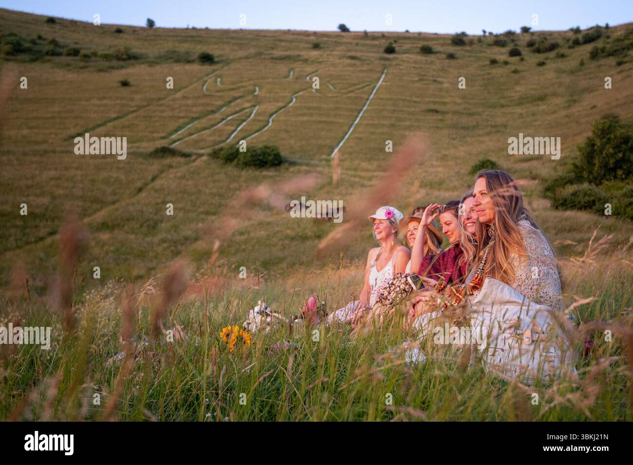 Friends, (L-R) Kaite, Imalia, Sarah, Sacha & Layla celebrate the ...