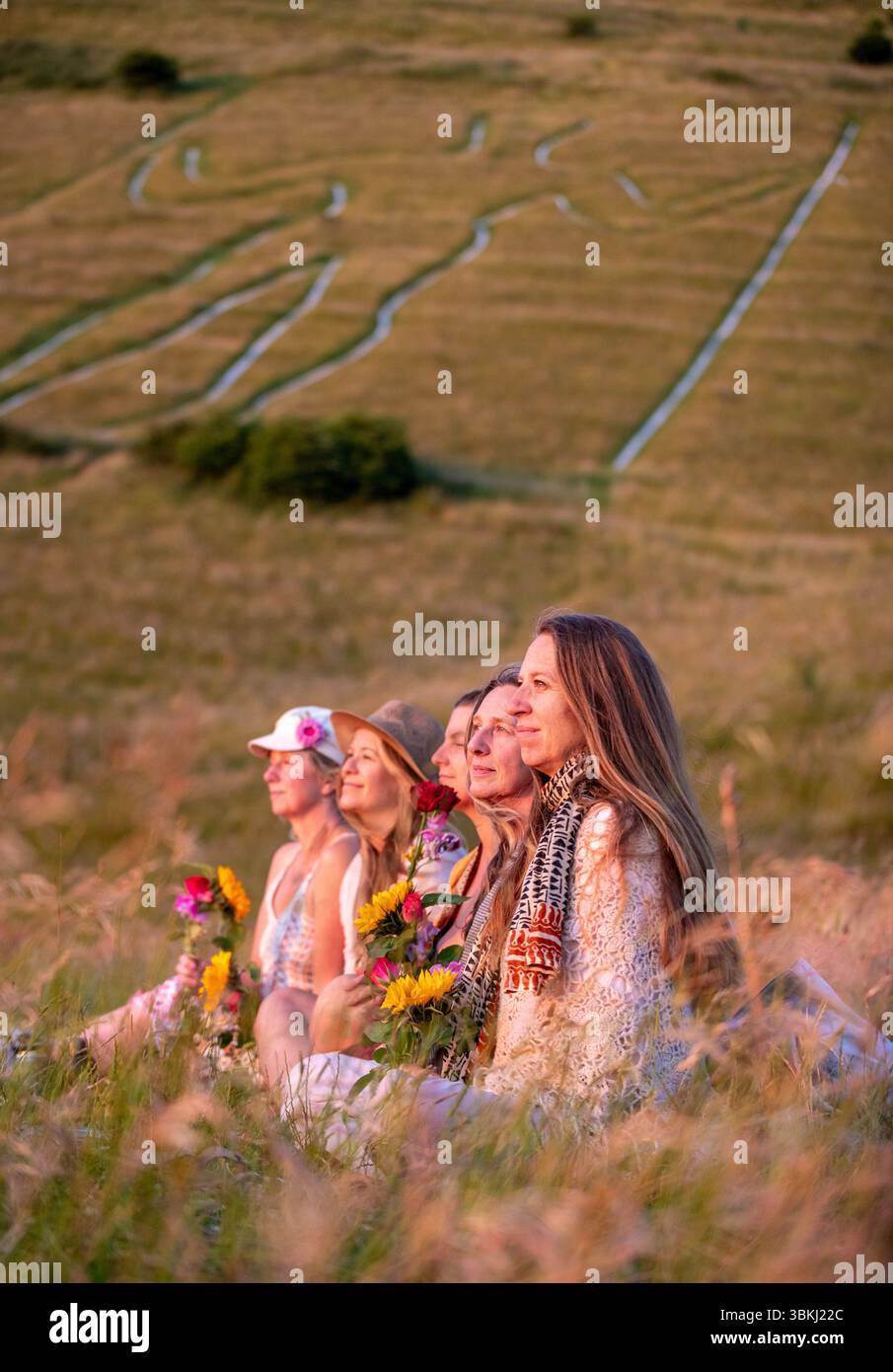 Friends, (L-R) Kaite, Imalia, Sarah, Sacha & Layla celebrate the ...