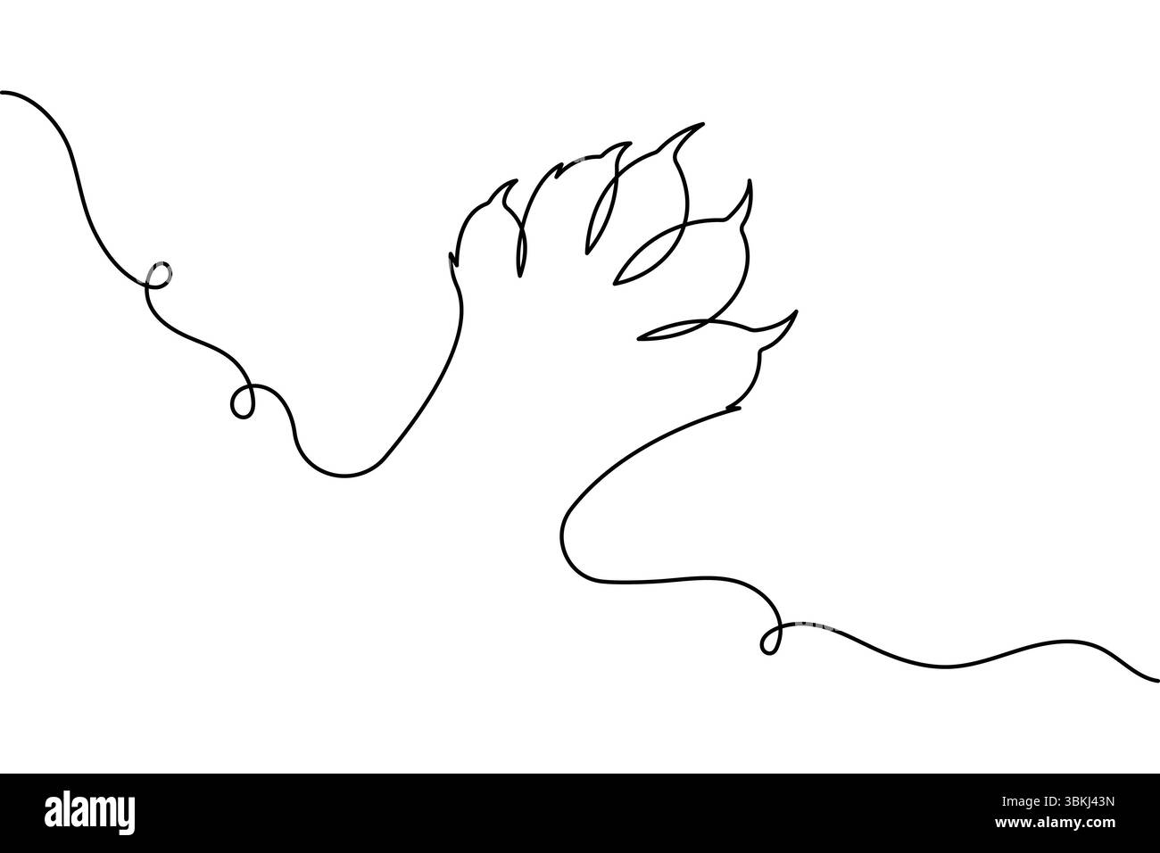 Illustration vector dog line Cut Out Stock Images & Pictures - Alamy