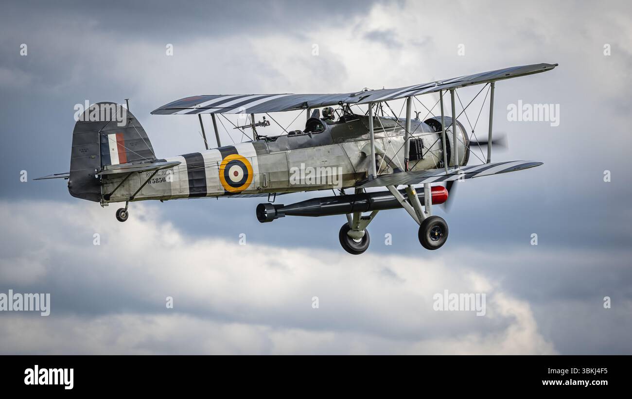 Navy Wings - Fairey Swordfish W5856, airborne at the Military Air Show ...