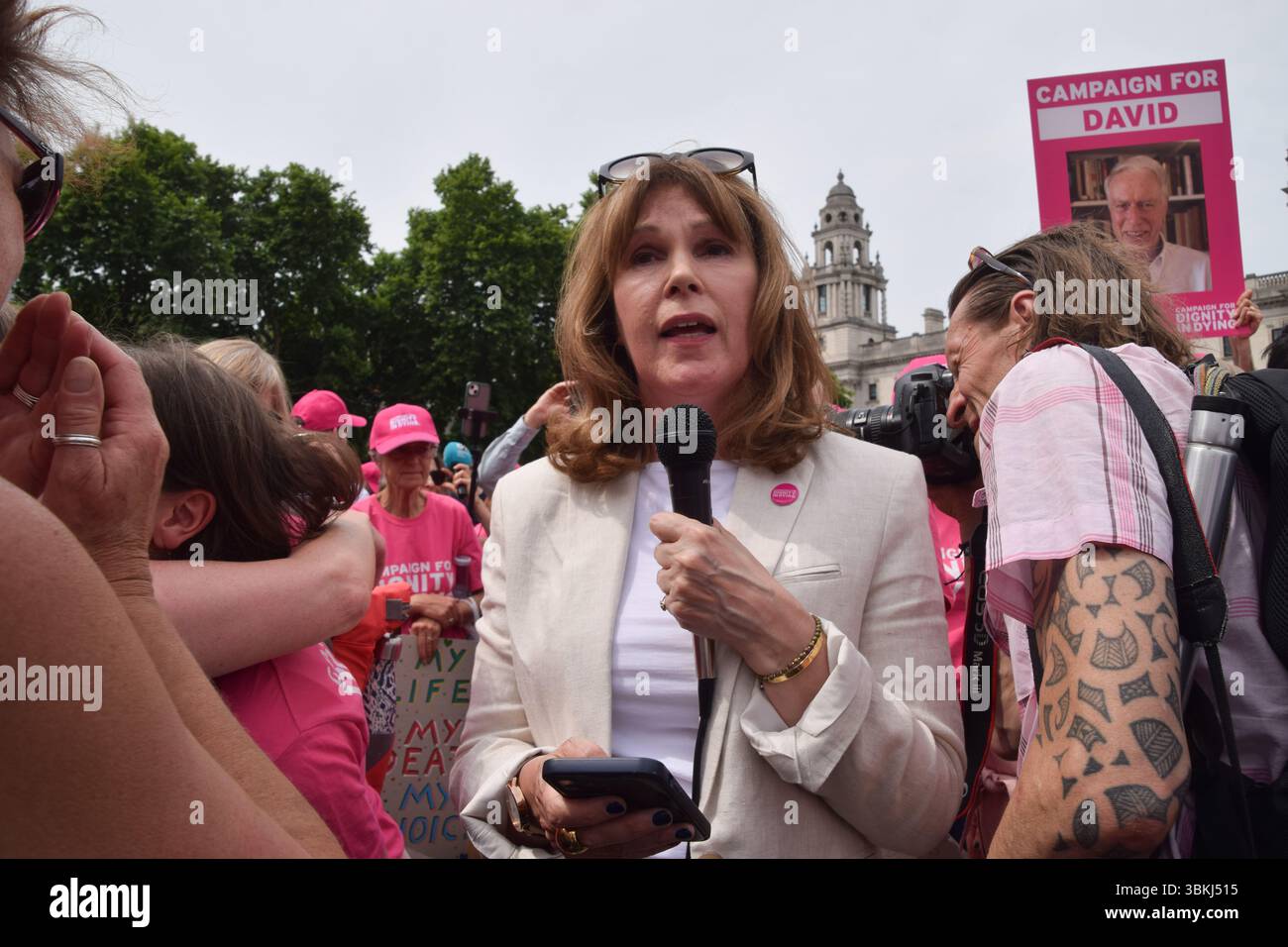 London, UK. 20th June 2025. Sarah Wootton, CEO of Dignity In Dying ...