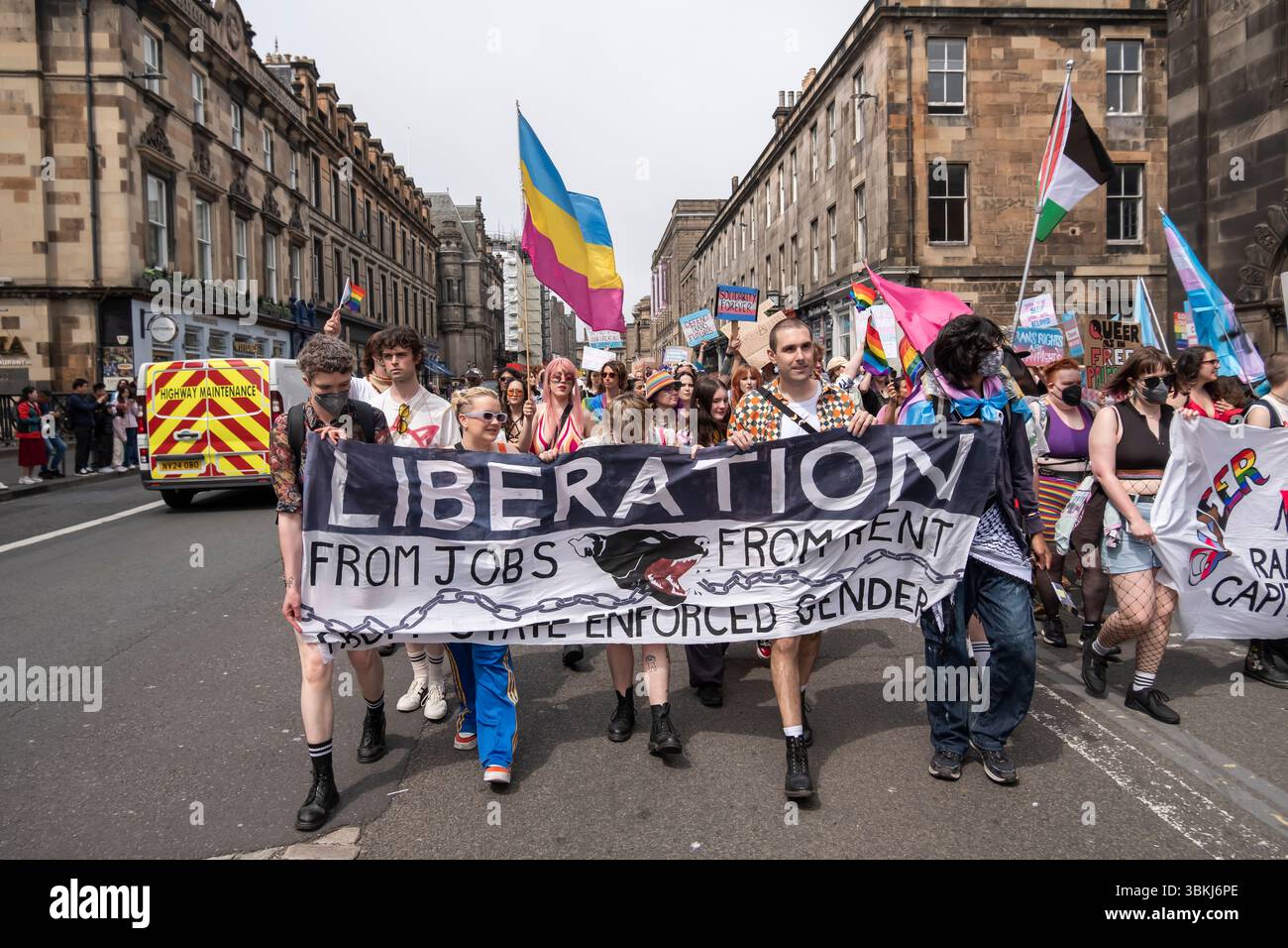 Edinburgh, Scotland, UK. 21st June, 2025. People taking part in the ...